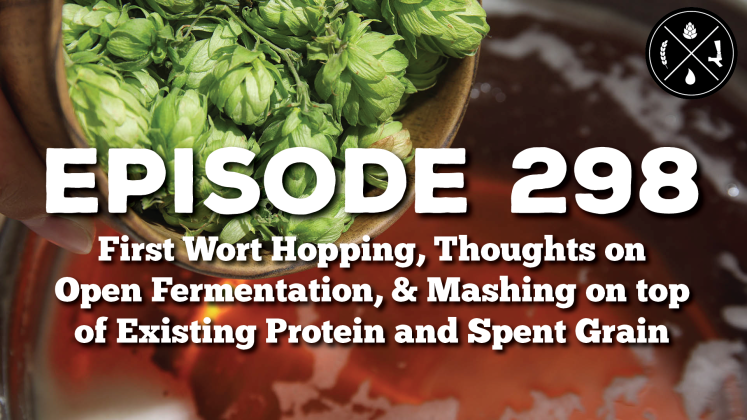 First Wort Hopping, Thoughts on Open Fermentation, & Mashing on top of ...